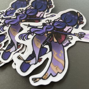Raiden Shogun Sticker Genshin Impact -3 Count- - Etsy
