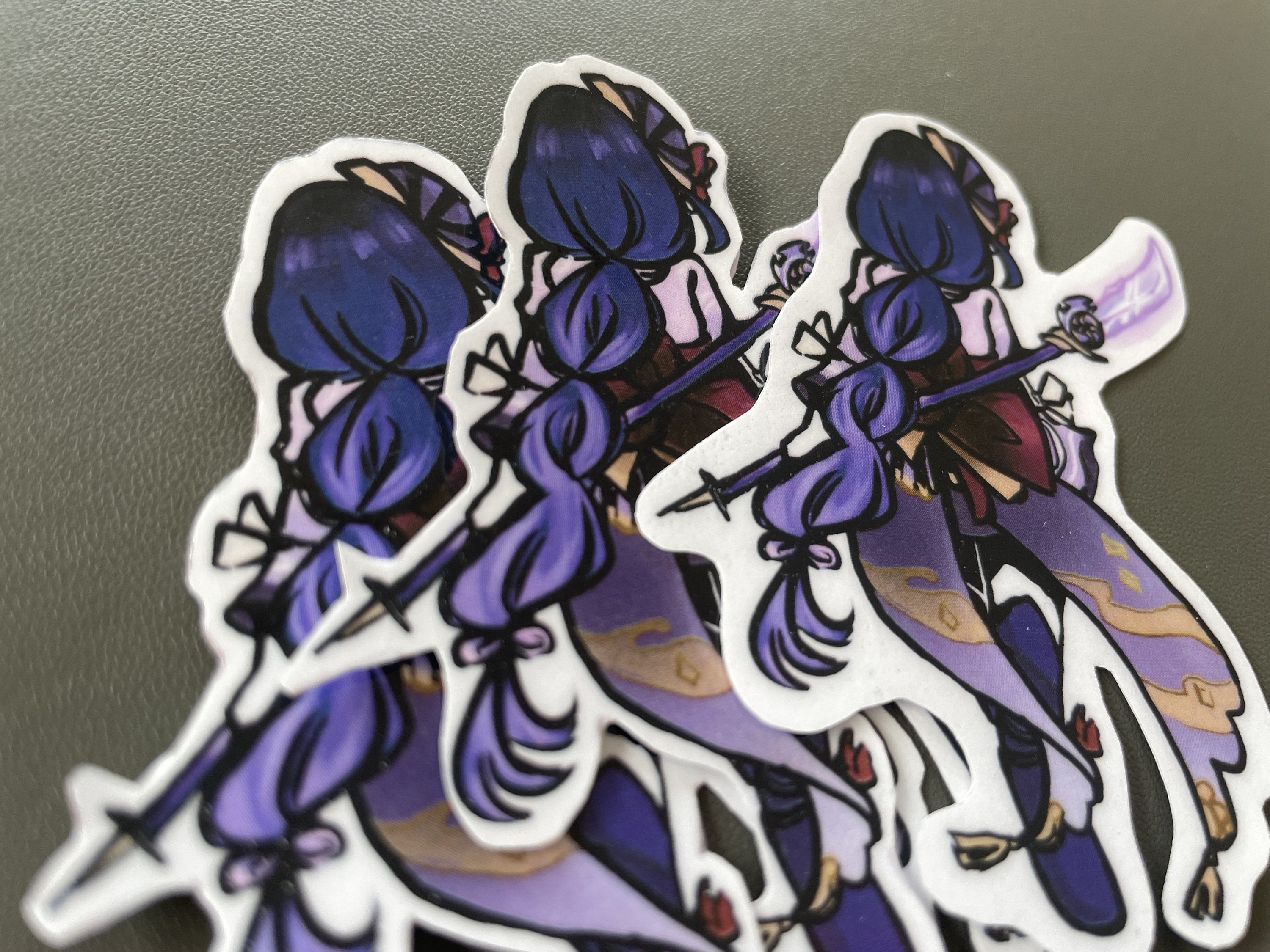 Raiden Shogun Sticker Genshin Impact -3 Count- - Etsy