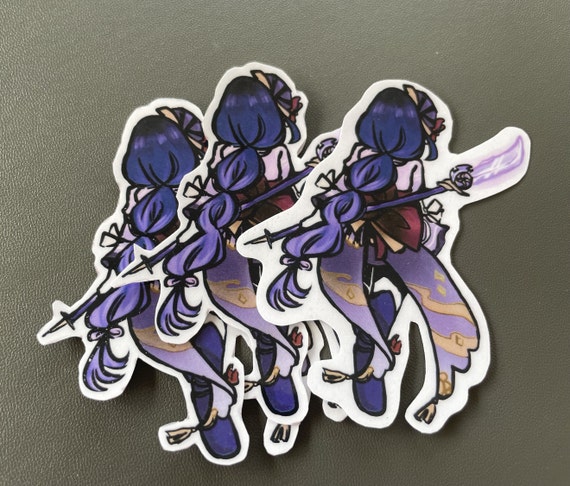 Raiden Shogun Sticker Genshin Impact 3 Count - Etsy
