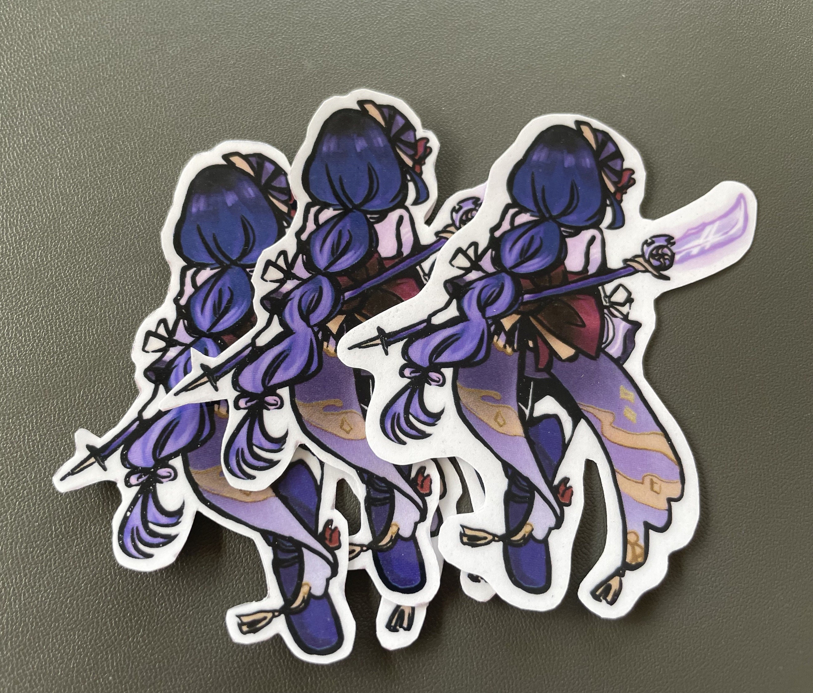 Raiden Shogun Sticker Genshin Impact -3 Count- - Etsy