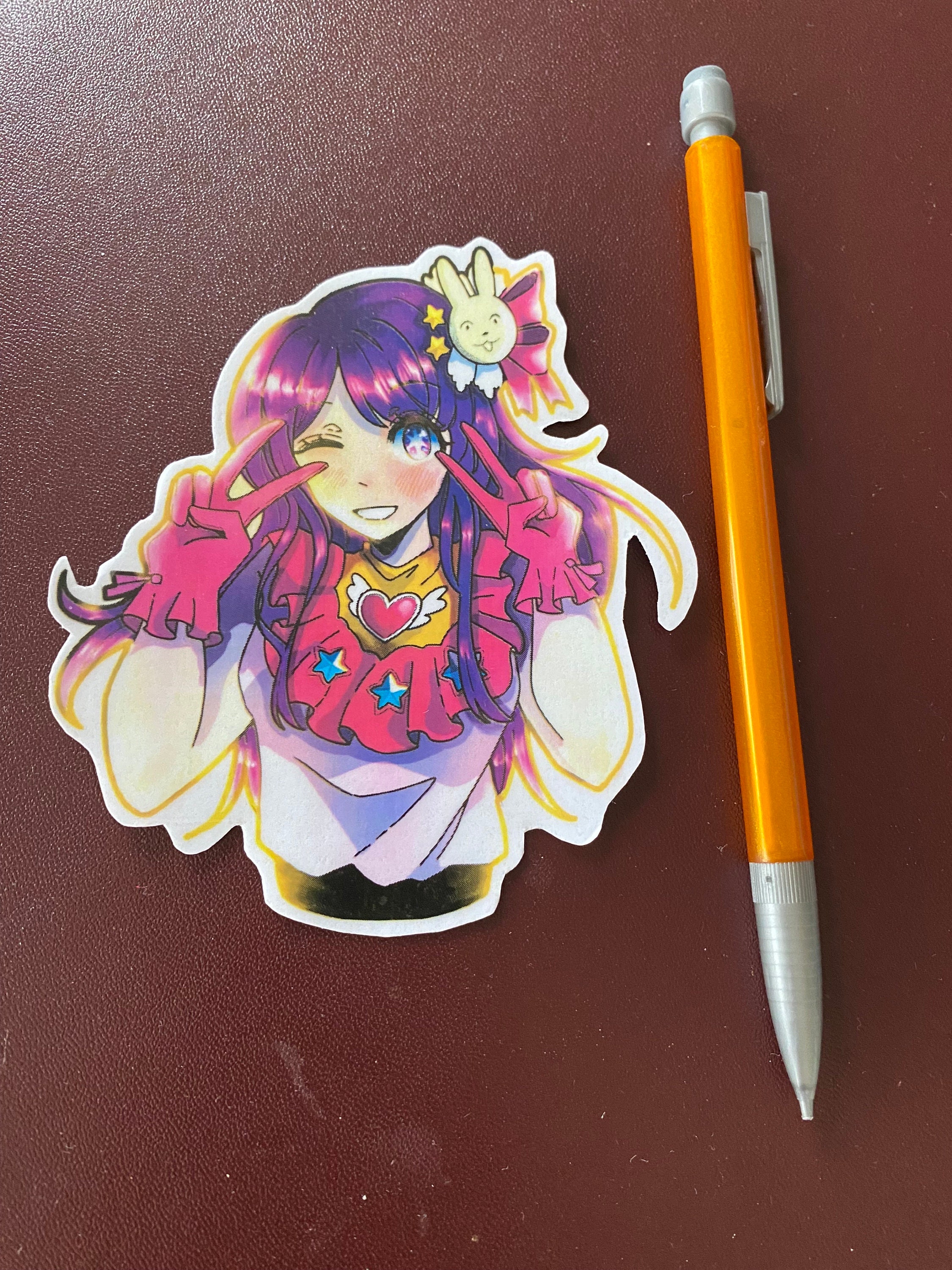 Ai Hoshino Idol Stickers Oshi No Ko 7 Count - Etsy Sweden