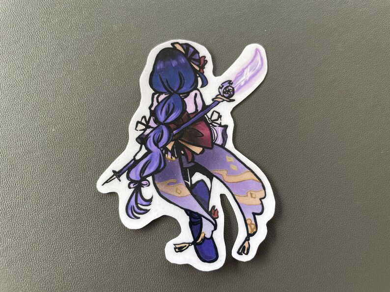 Raiden Shogun Sticker Genshin Impact 3 Count - Etsy