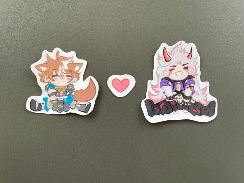 Itto and Gorou Stickers Genshin Impact (ittorou) - Etsy