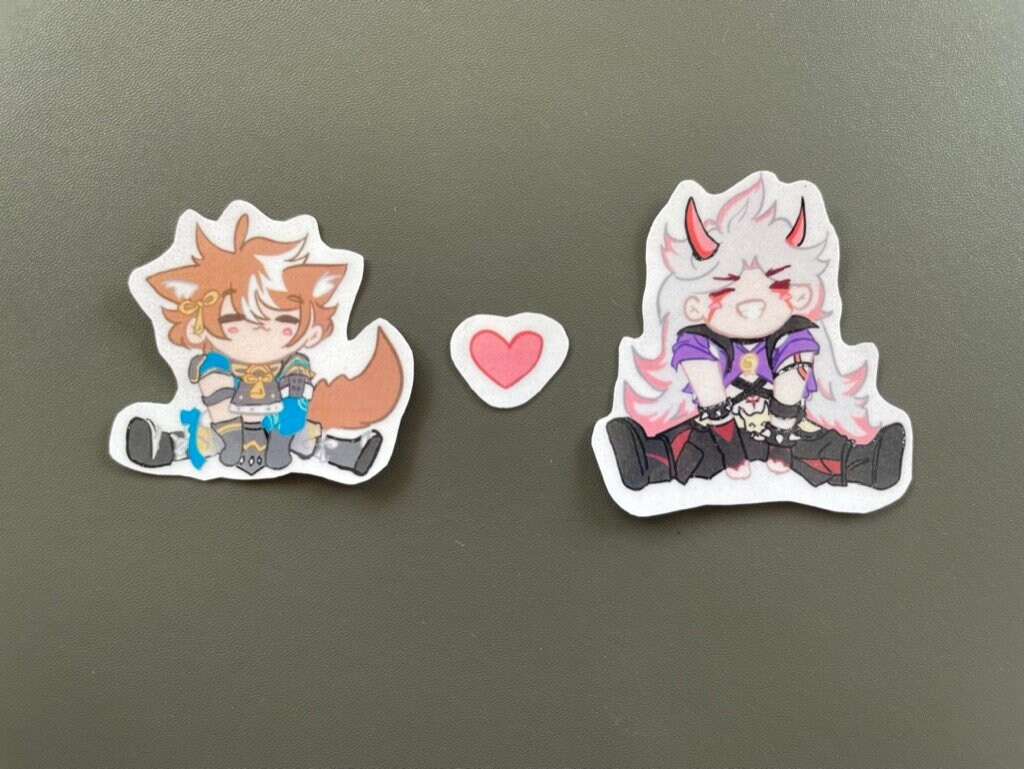 Itto and Gorou Stickers Genshin Impact (ittorou) - Etsy