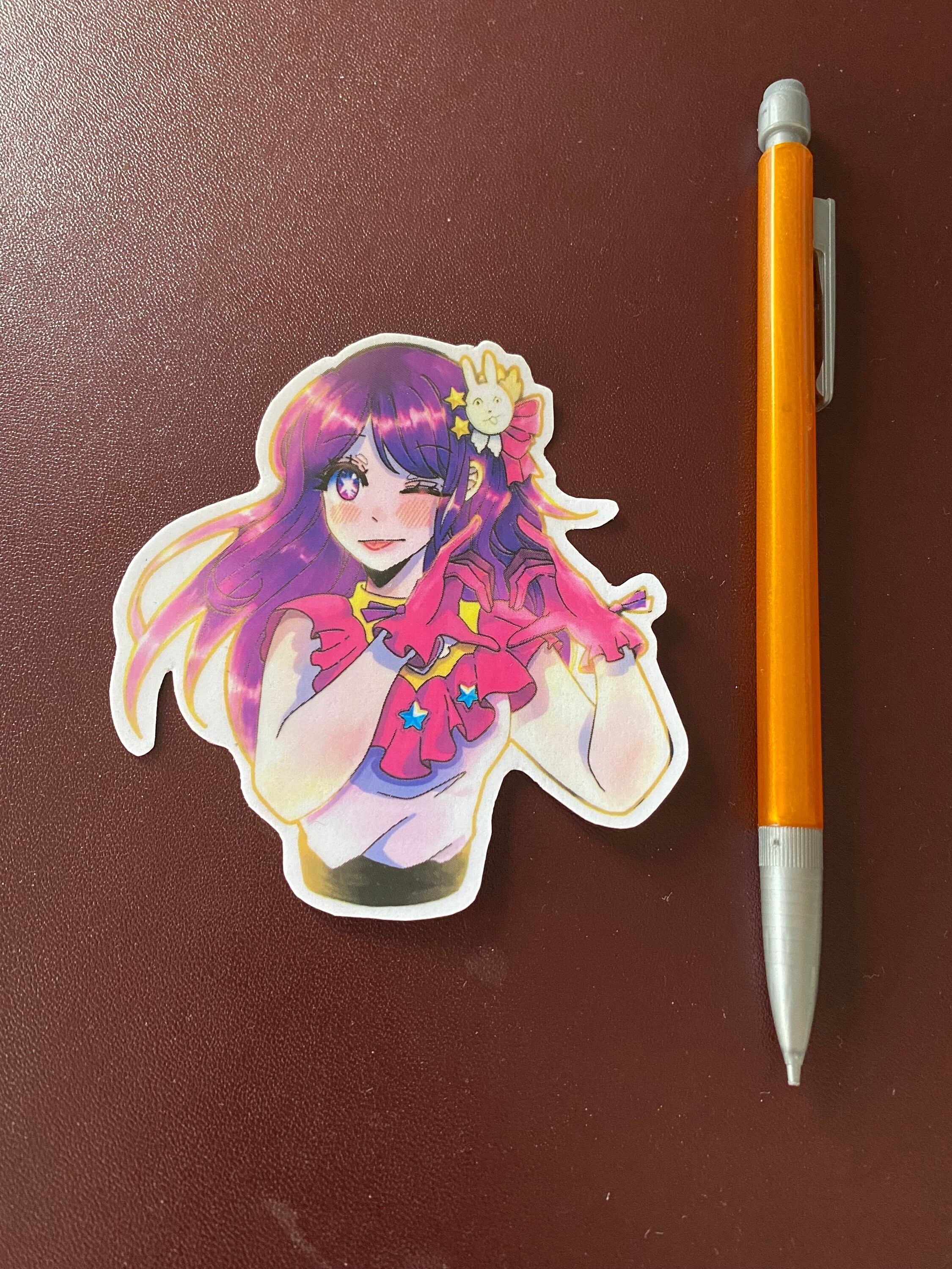 Ai Hoshino Idol Stickers Oshi No Ko 7 Count - Etsy Sweden