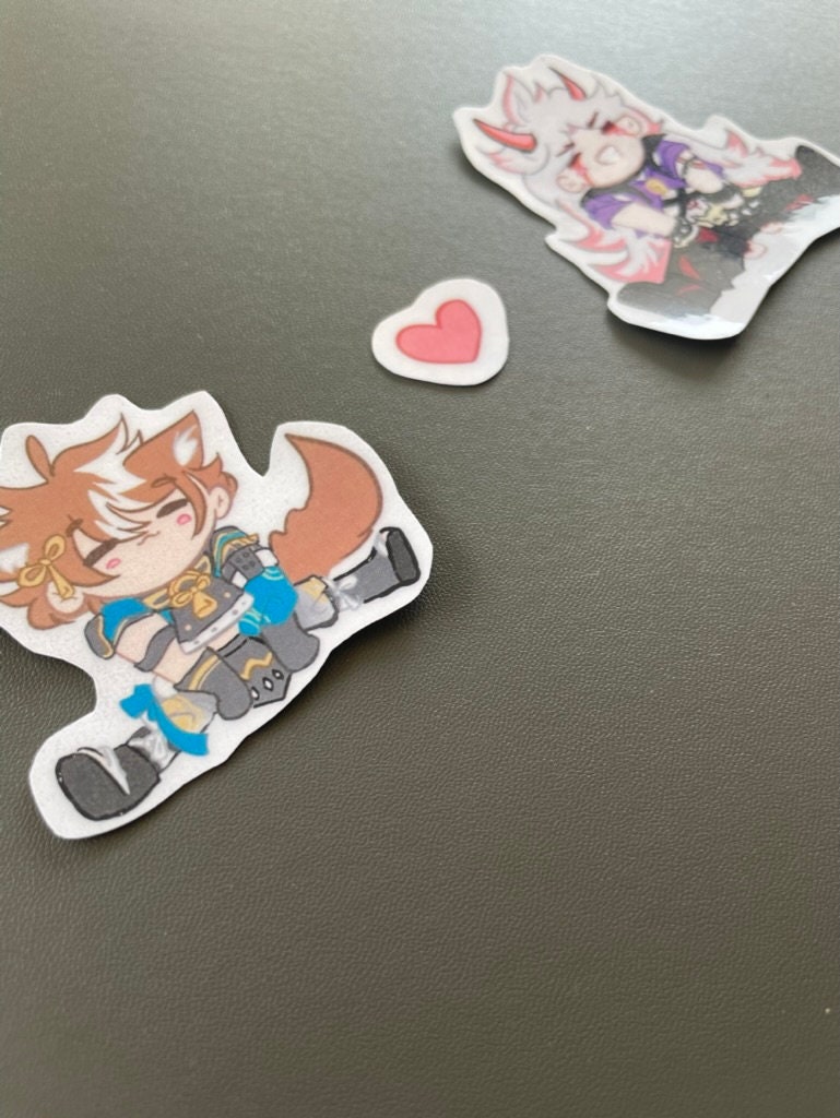 Itto and Gorou Stickers Genshin Impact (ittorou) - Etsy