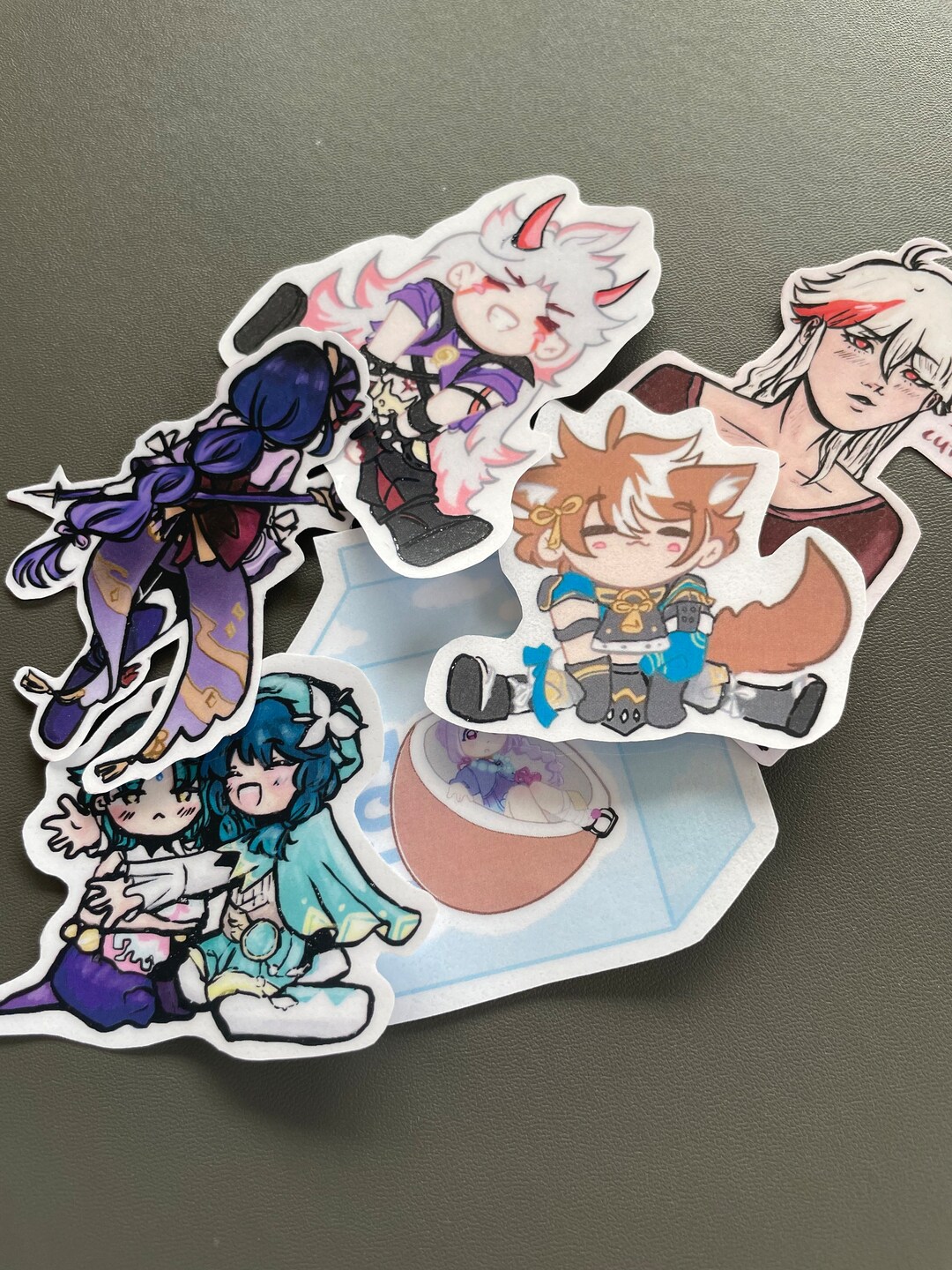 Genshin Impact Sticker 6 Pack ittrou, Xiaoven, Raiden Shogun, Kaedehara ...