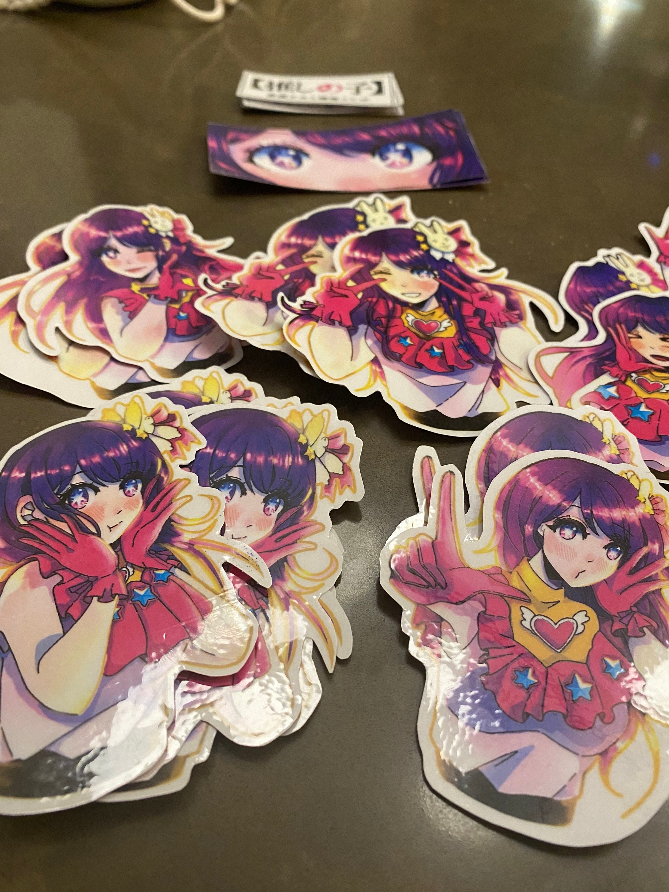 Ai Hoshino Idol Stickers Oshi No Ko 7 Count - Etsy Sweden