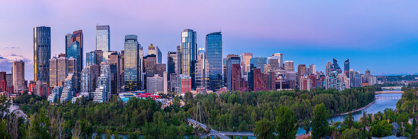 Calgary Skyline Photo Print Peace Bridge Photo Print Calgary ...