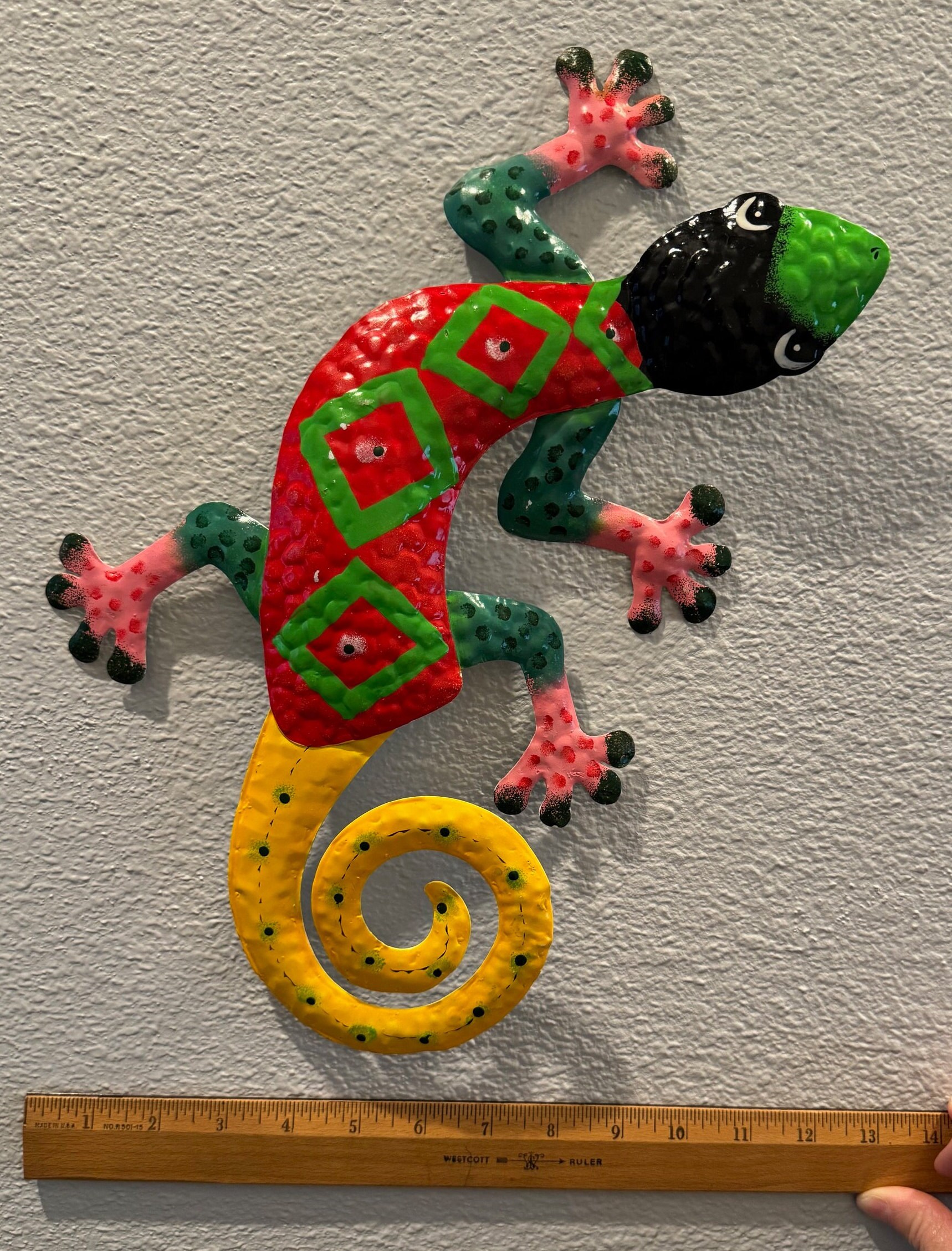 Multi-colored Metal Painted Geckos - Etsy