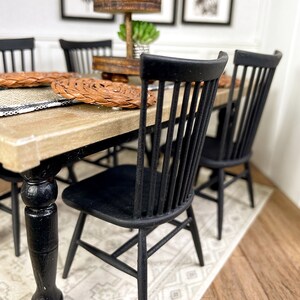 1:12 Scale Dollhouse Chair, Modern Miniatures, Dollhouse Dining Chair ...