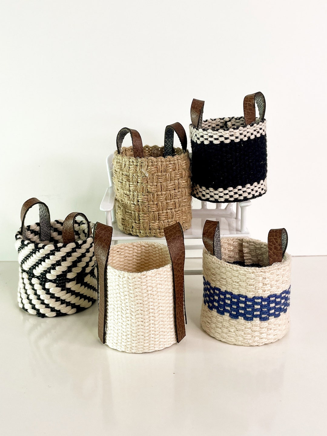 Dollhouse Miniature Basket 1:12 - Etsy