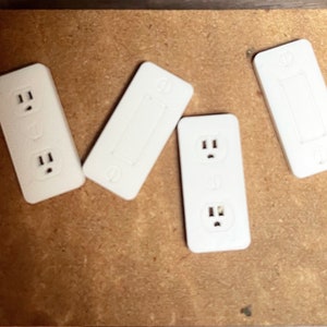 1:12 Dollhouse Miniature Electrical Outlet, Light Switch, Vent Covers ...