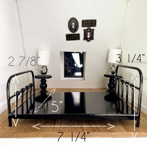 1:12 Scale Dollhouse Bed Frame Dollhouse Miniatures Bed - Etsy