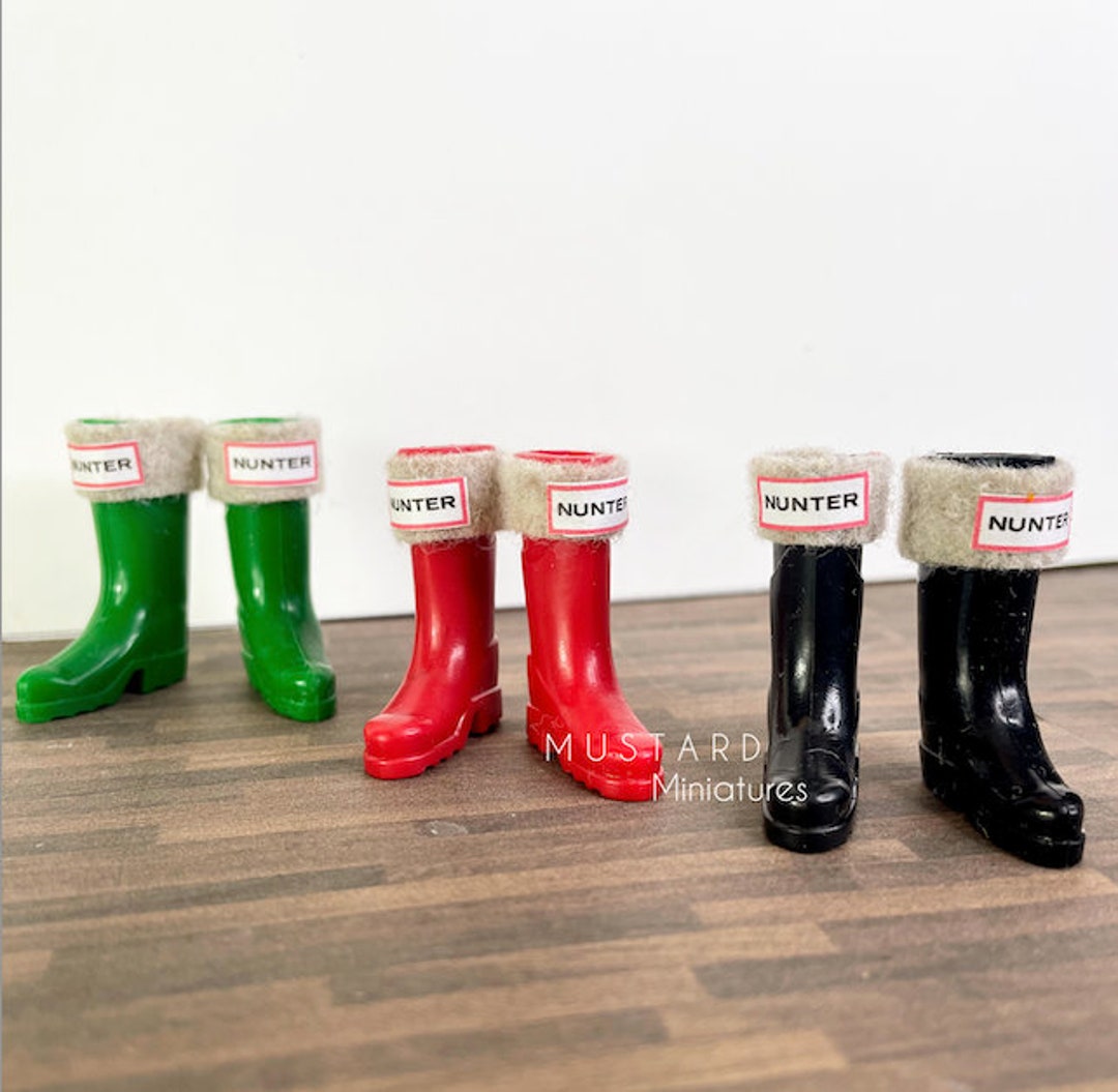 1:12 Scale Dollhouse Designer Boots, Miniature Shoes, Dollhouse Boots ...