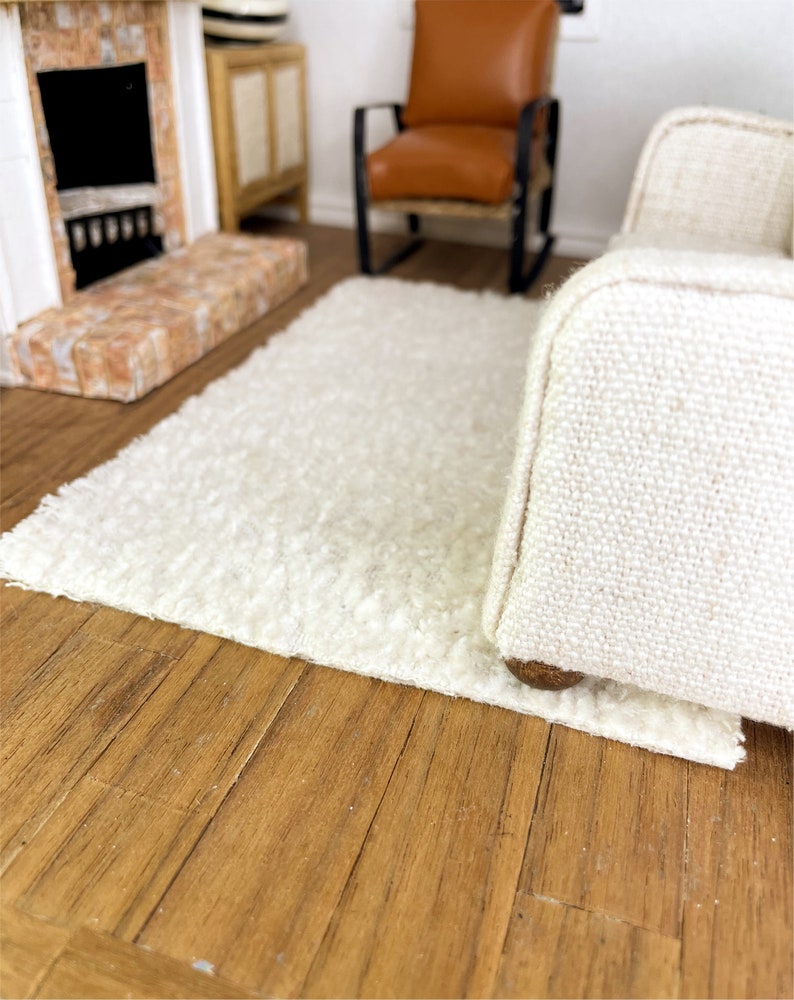 Dollhouse Area Rug Modern Miniature Rug Miniature Living - Etsy