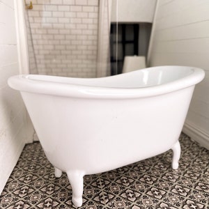 1:12 Scale Dollhouse Miniature Bath Tub, Modern Miniatures - Etsy