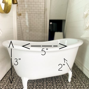 1:12 Scale Dollhouse Miniature Bath Tub, Modern Miniatures - Etsy