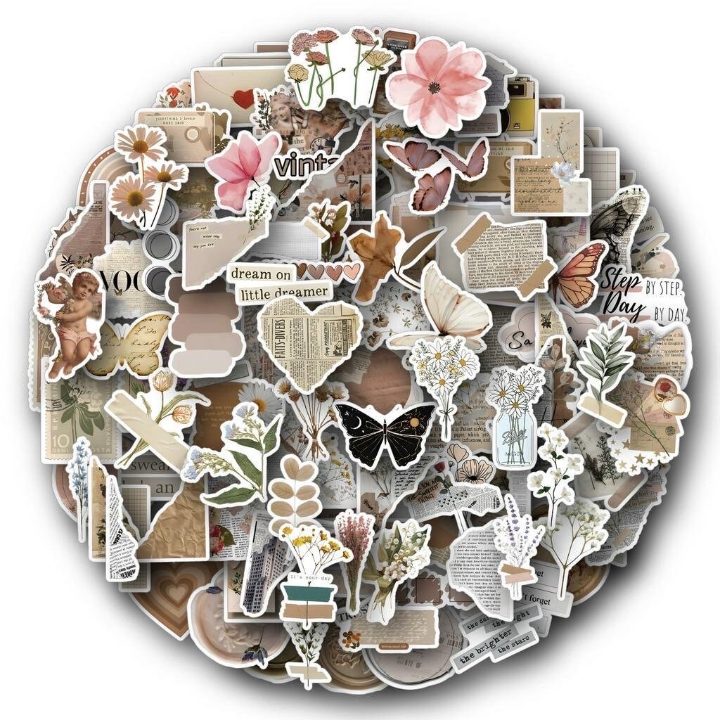 Retro Stickers – Scrapbook Decals - Etsy