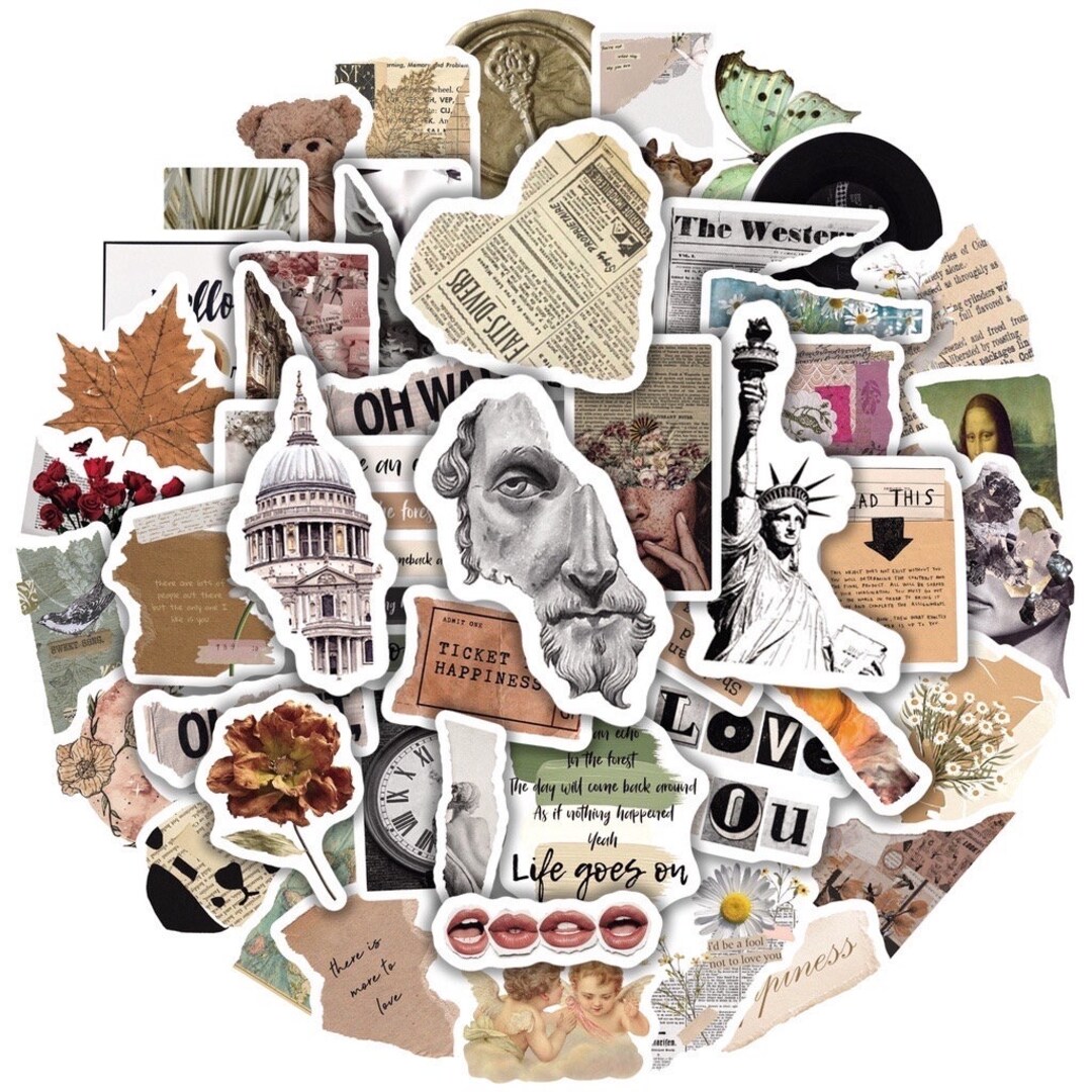 Retro/aesthetic Stickers Collection - Mac Stickers/ Water Bottle ...