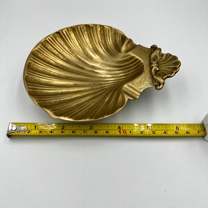 Vintage Brass Seashell Ashtray - as Featured in "closer" - Etsy