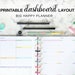 Printable Dashboard Layout Happy Planner Skinny Classic Insert, HP Half ...