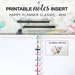 Printable Happy Planner Notes Insert, Classic HP Lined Note Pages, Mini ...
