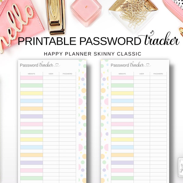 Refillable Password Book - Etsy