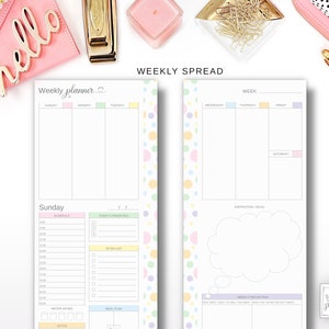 Printable Dutch Doors Happy Planner Skinny Classic Insert, Sunday Start ...