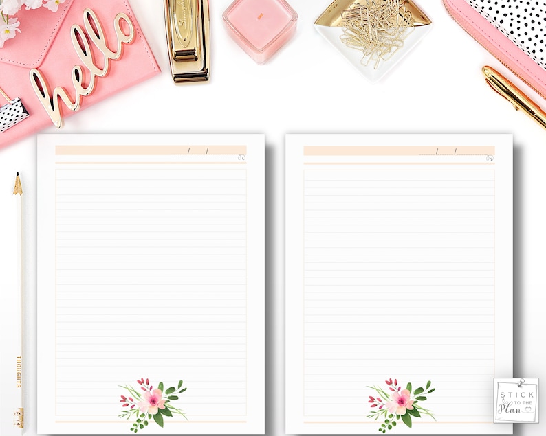 Printable Happy Planner Notes Insert Classic HP Lined Note - Etsy