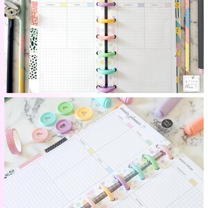 Lined Weekly Planner Vertical Disc Planner Skinny Classic Insert (fit ...