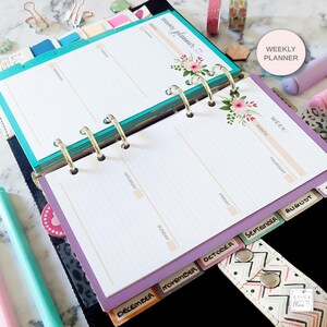 Personal Planner Bundle, Printable Undated Monthly Calendar Template ...
