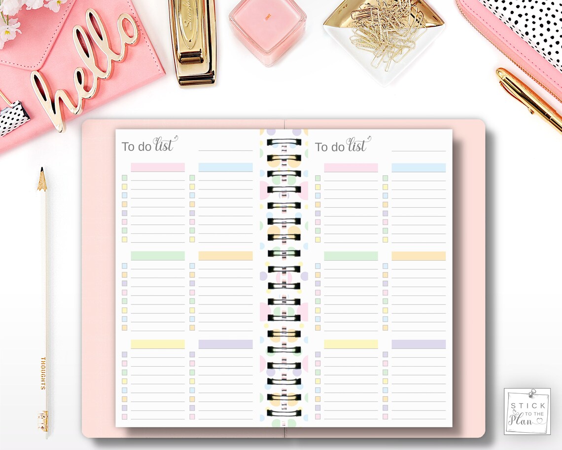 Personal Size to Do List, Printable Filofax Things to Do Checklist ...