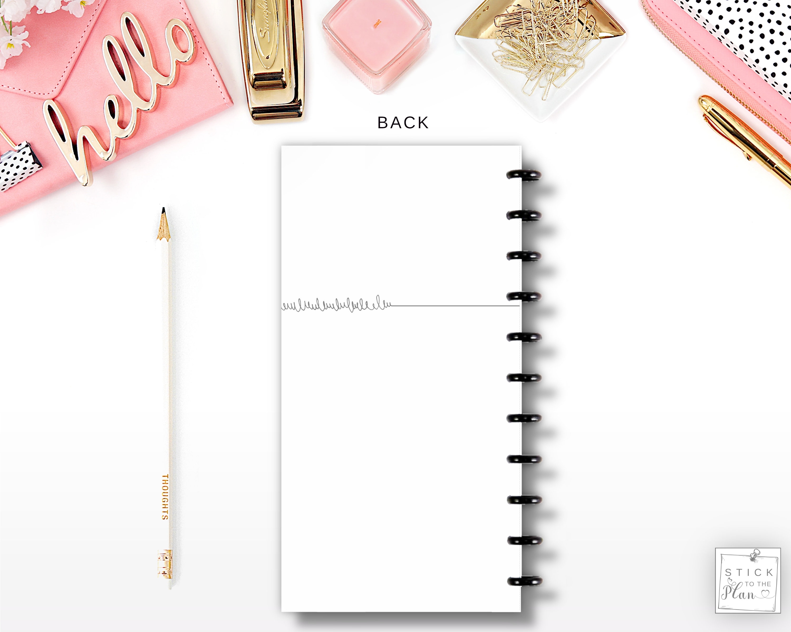 Printable Cover for Happy Planner Skinny Classic, Minimalist Classic ...