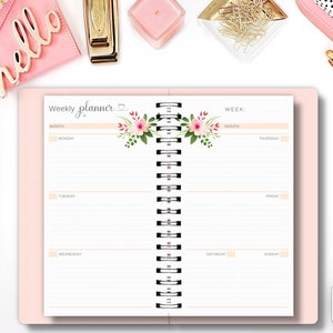 Personal Planner Bundle, Printable Undated Monthly Calendar Template ...