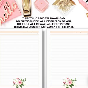 Printable Happy Planner Notes Insert Classic HP Lined Note - Etsy