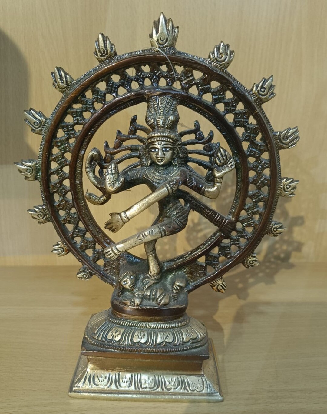 8 Inch Brass Shiva Natraj Statue Dancing Siva Natraj Statue the Lord of ...