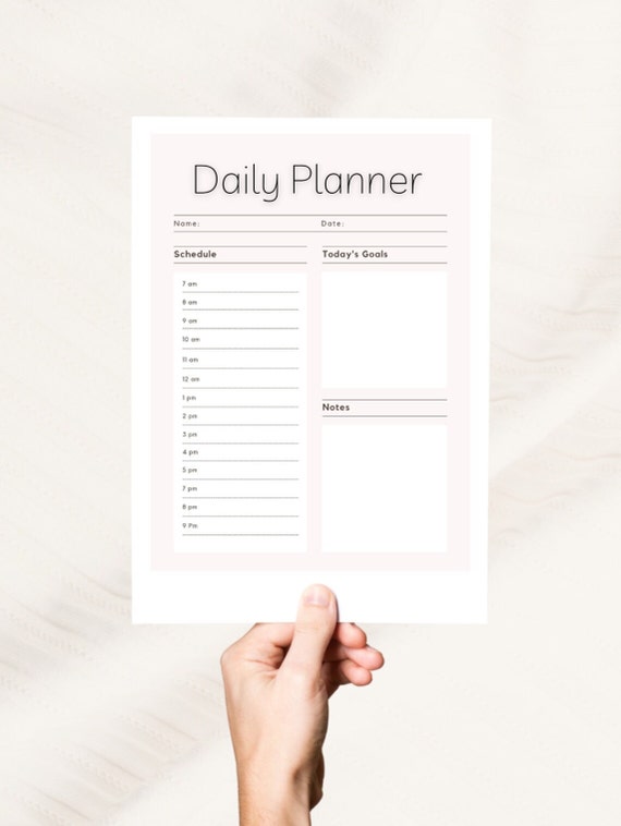 Daily Planner to Do List Digital Planner Downloadable - Etsy