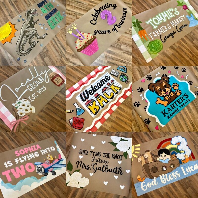 Brown Paper Banner - Etsy