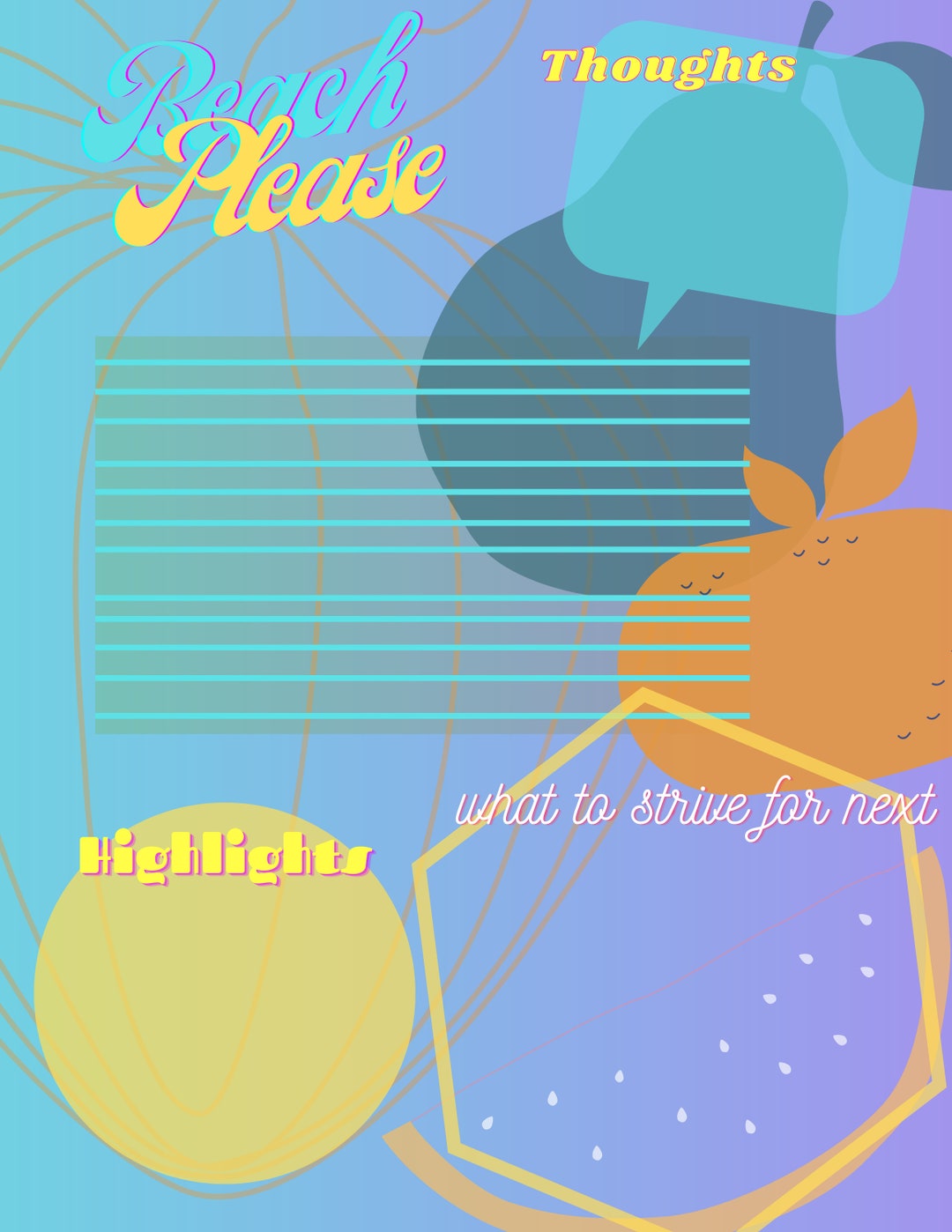 Planner Pages, Colorful Chart, to Do List - Etsy