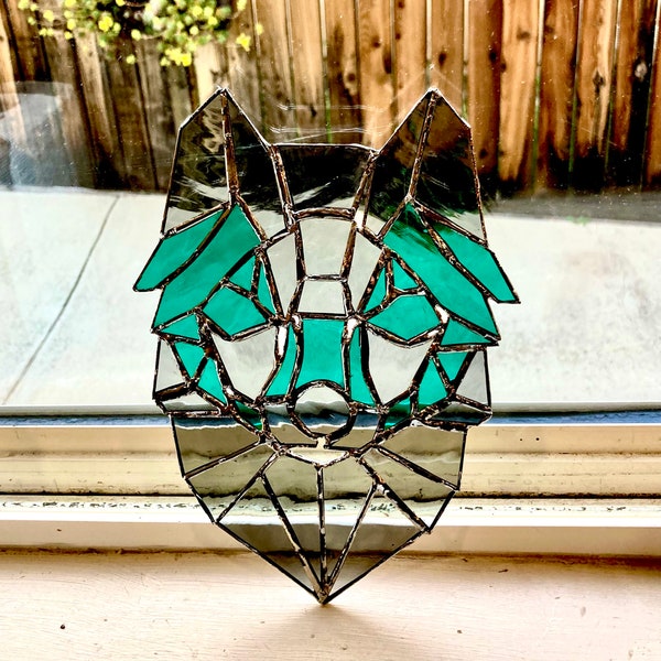 Stained Glass Wolf Patterns - Etsy