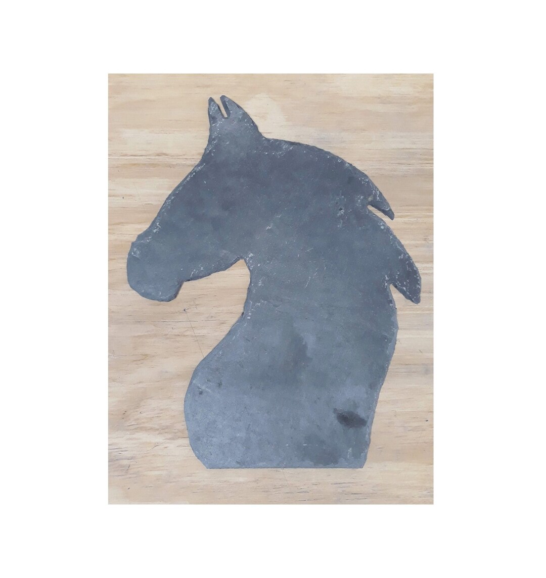 Slate Horse Small Horse's Head Stable Shield - Etsy