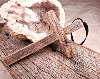 Large 18X36 Reclaimed Barn Wood Cross With Nails and Twine. Custom One ...
