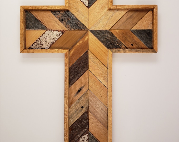 Rustic Wooden Cross Farmhouse Cross Reclaimed Wood Cross - Etsy