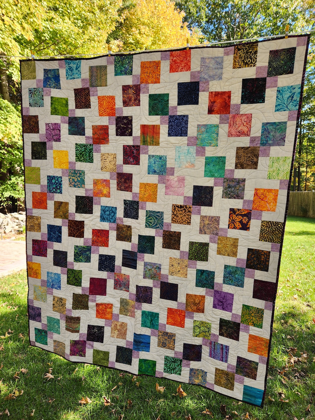 Disappearing Nine Patch Quilt - Etsy