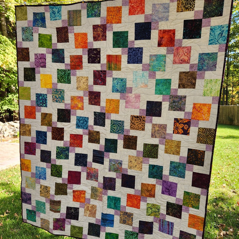 Nine Patch Quilt - Etsy