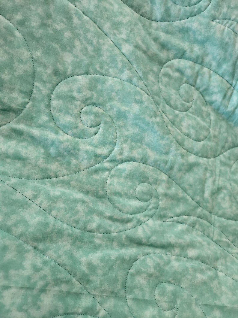 Caribbean Water Quilted Throw - Etsy