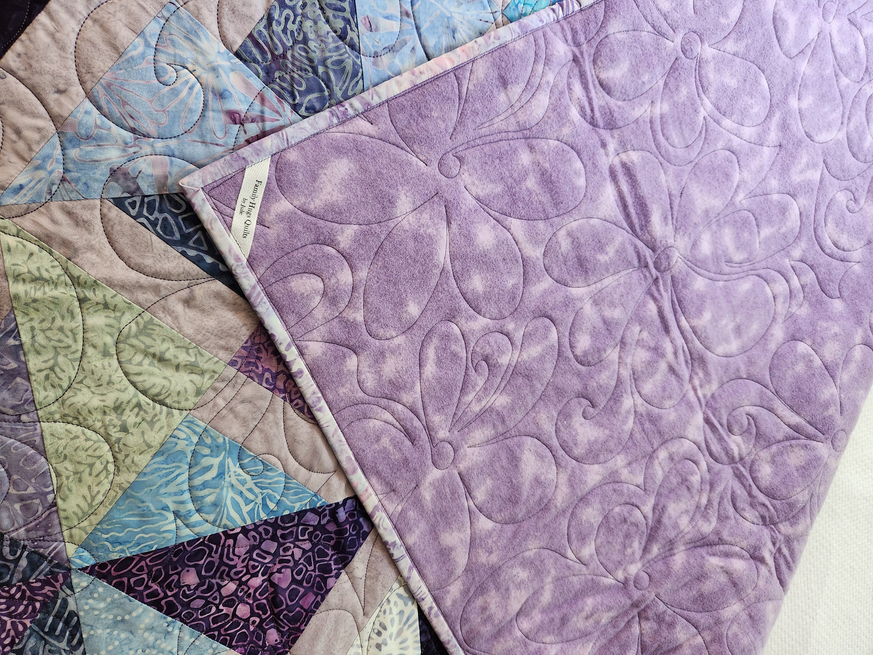 Lavender Daisy Baby Quilt - Etsy