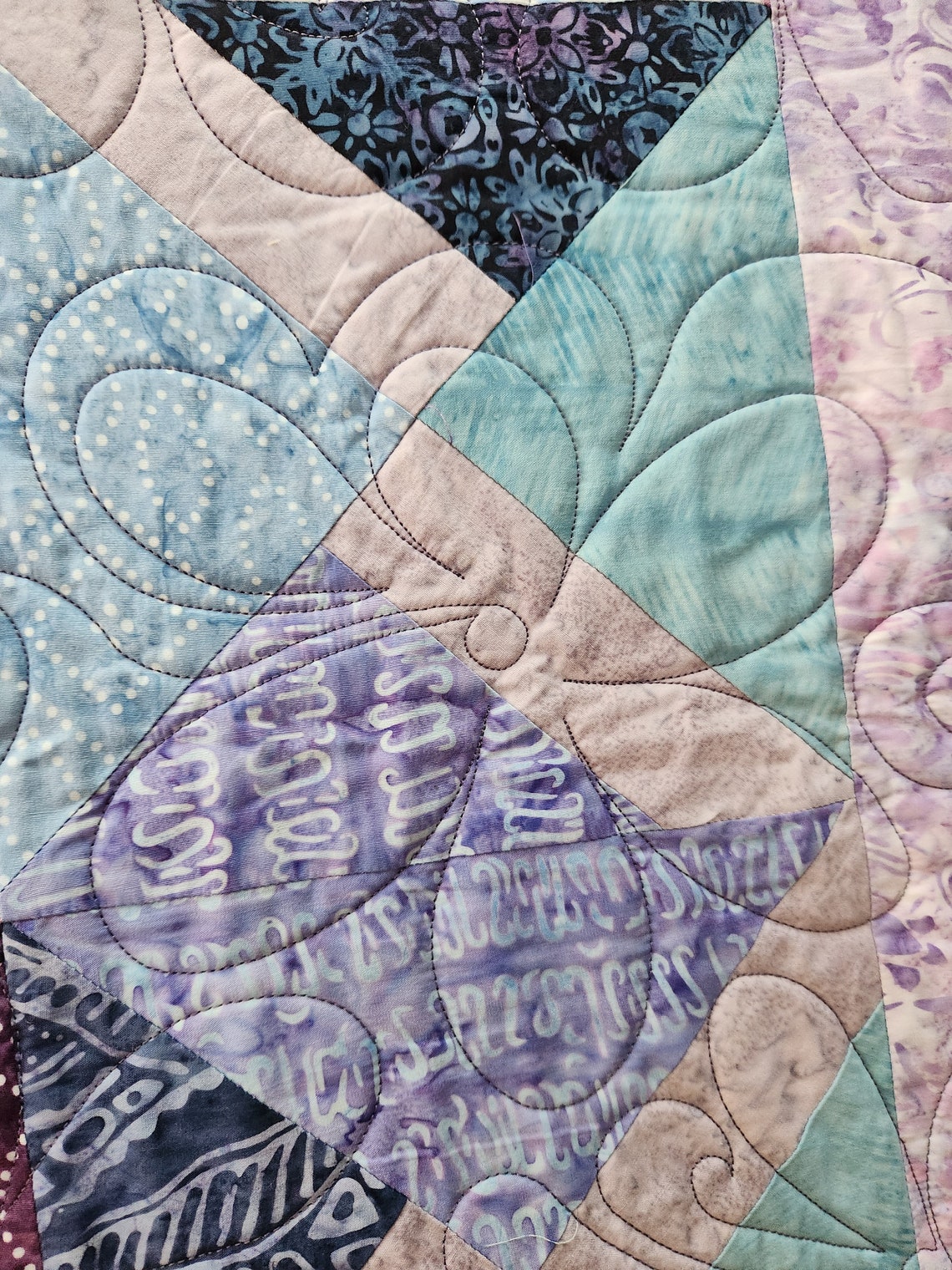 Lavender Daisy Baby Quilt - Etsy