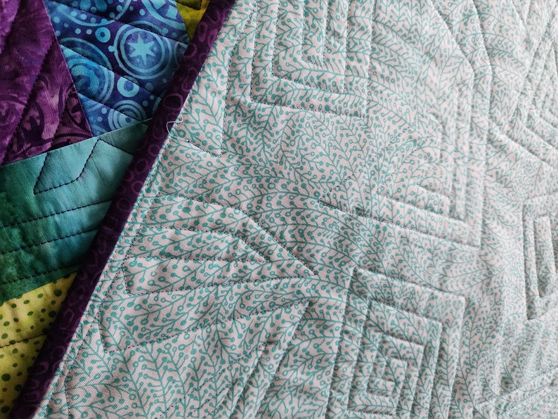 Violet Voyager Quilted Throw - Etsy